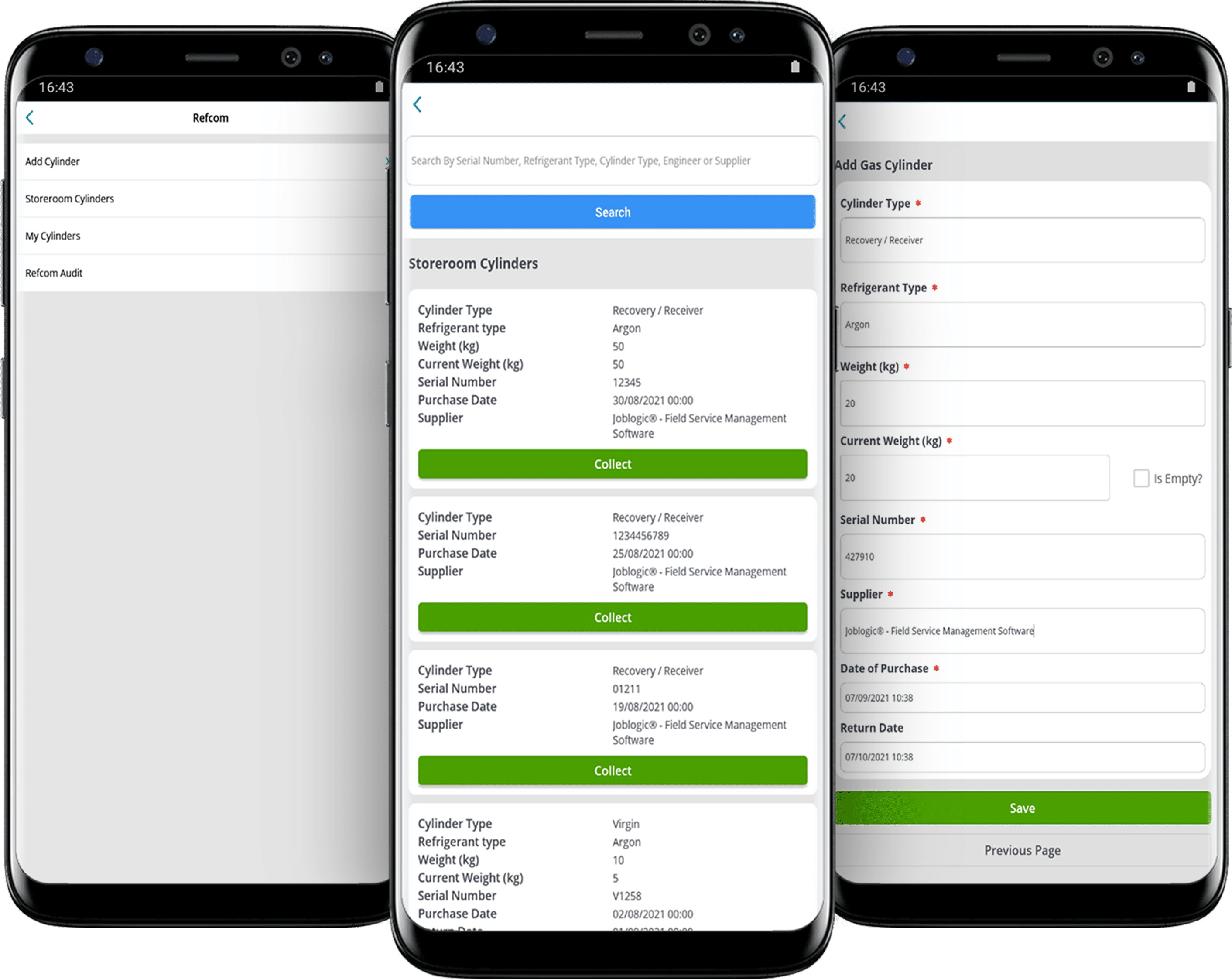 F-Gas on Joblogic Mobile