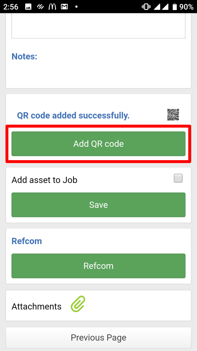 How to use QR Codes via Home Screen